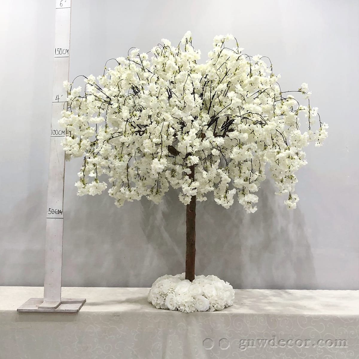 GNW Wisteria Flower Arrangement Wedding Planner Artificial White Cherry ...