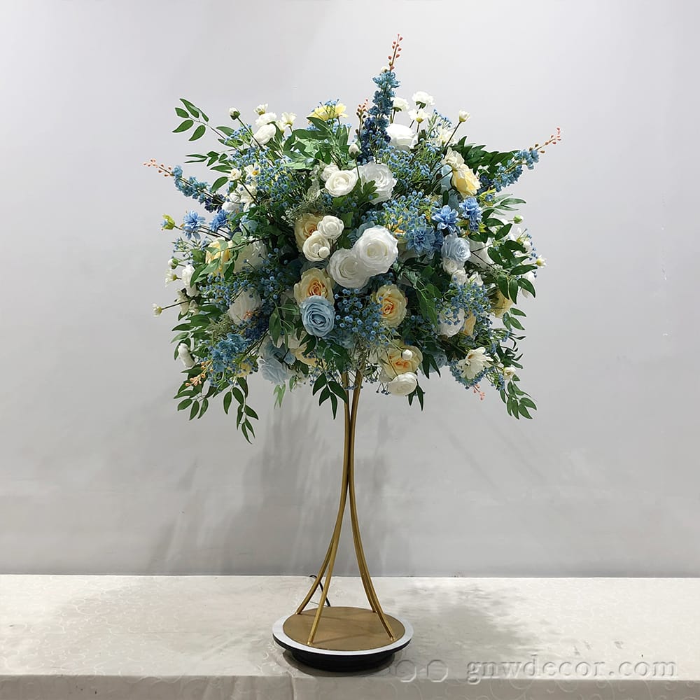 GNW Farmhouse Floral Arrangements Planter Box with Greenery Rustic ...