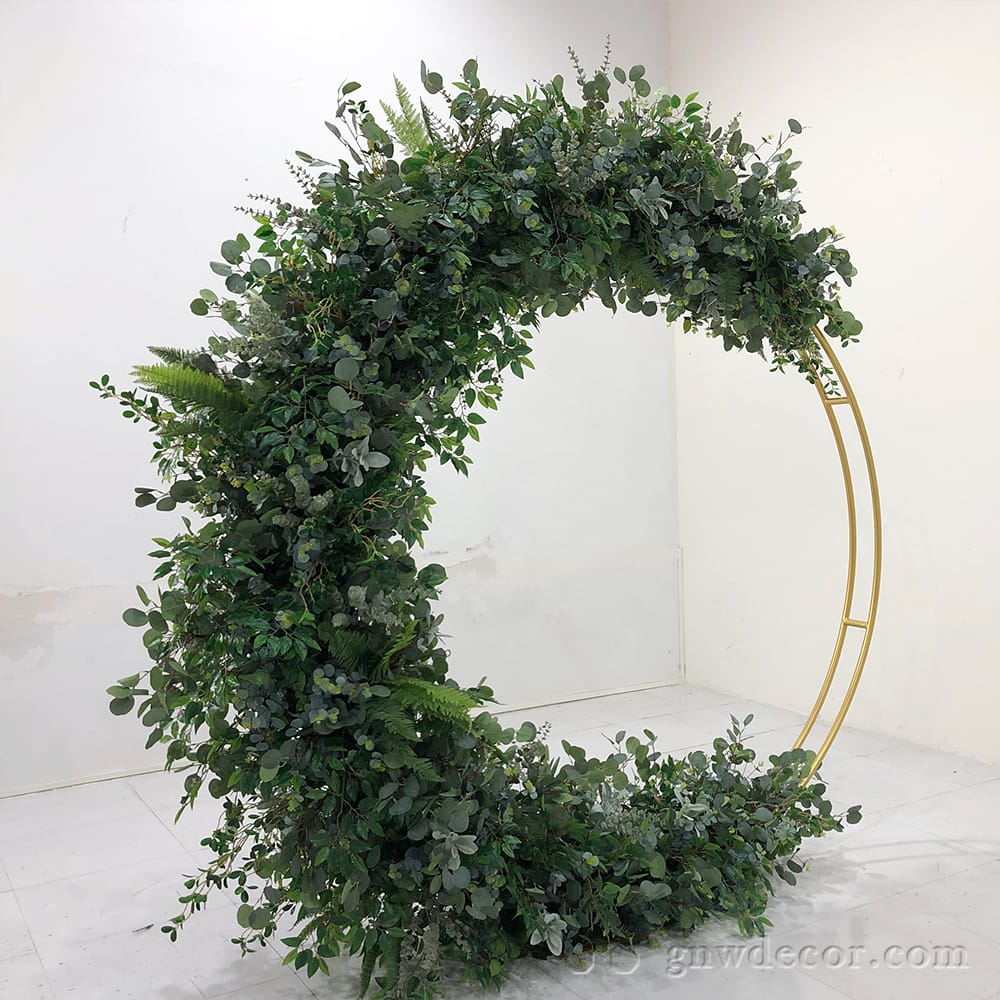 GNW Green Artificial Flower Arch Wedding Flowers Arch Decoration ...