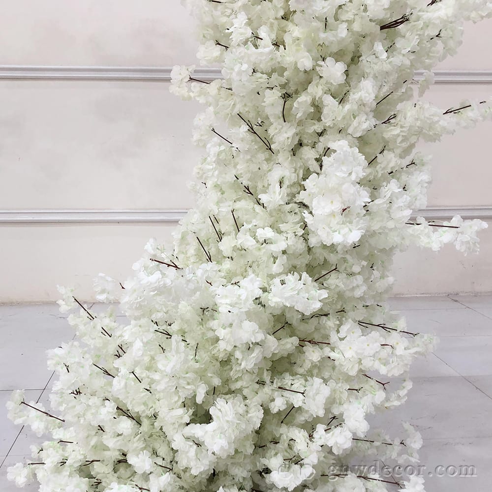 GNW Artificial Flowers Wedding Table Centerpiece Round Horn Arch ...