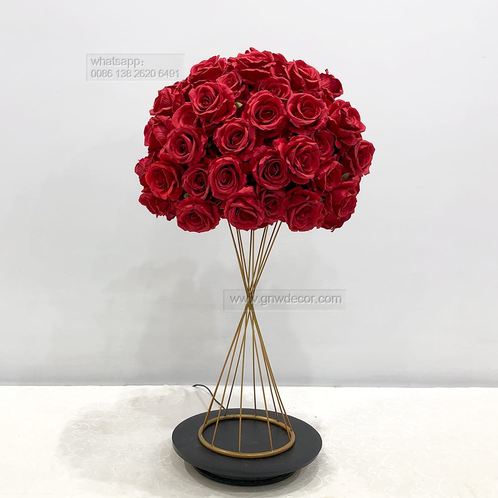 GNW Factory Sale Luxury Red Silk Flower Centerpiece for Gorgeous ...