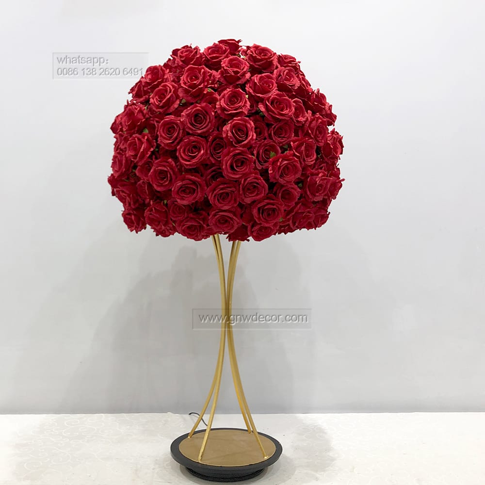 GNW Factory Sale Luxury Red Silk Flower Centerpiece for Gorgeous ...